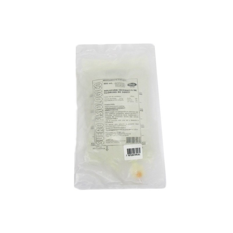 SUERO FISIOLOGICO QUIBI BOLSA 500 ML
